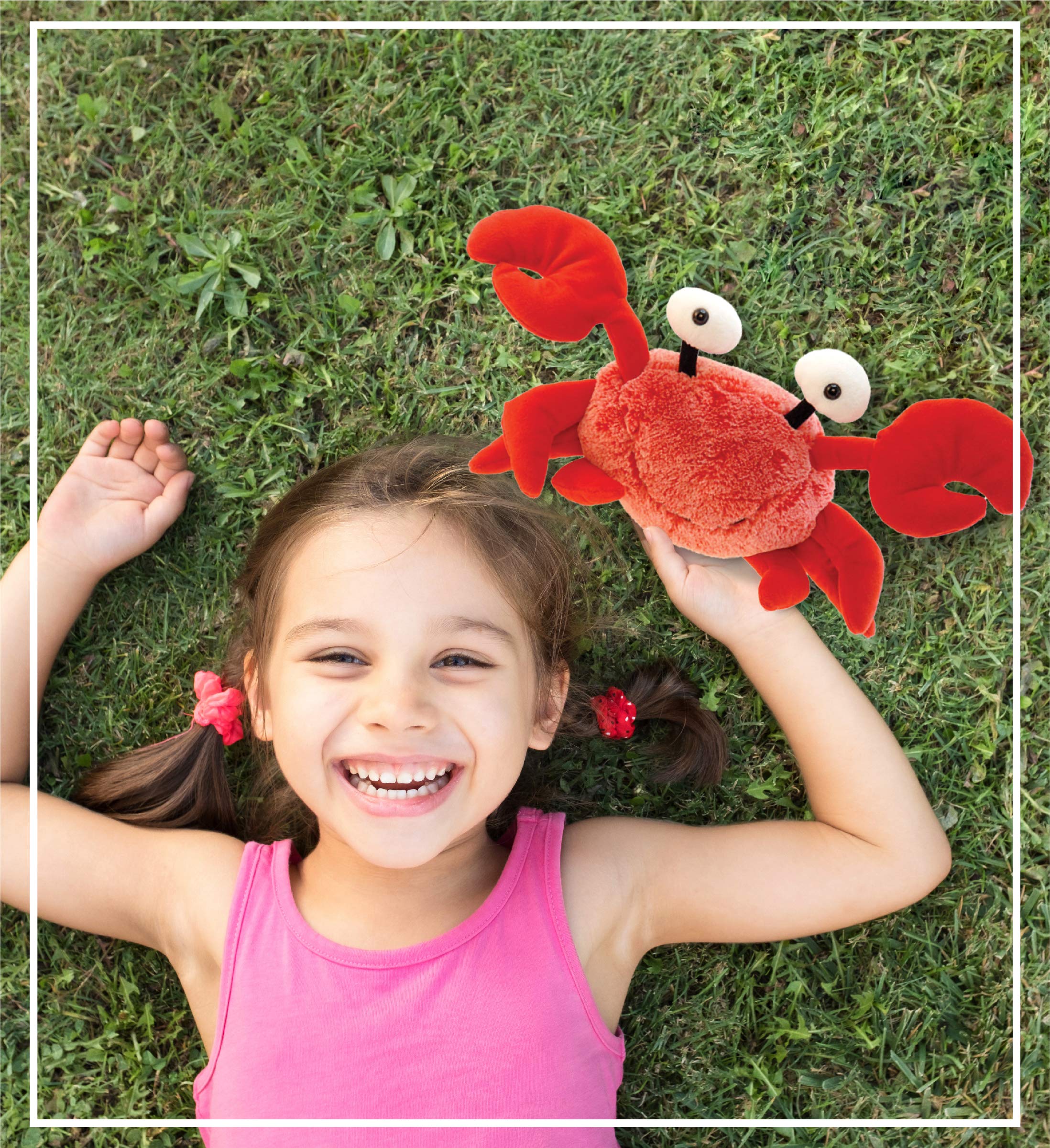 DolliBu Red Crab Stuffed Animal - Super Soft Crab Plush Toy, Cute Crab Ocean Stuffed Animal for Boys and Girls, Adorable Red Stuffed Animal Crab Toy Gift for Kids, Teens, and Adults -12 Inches