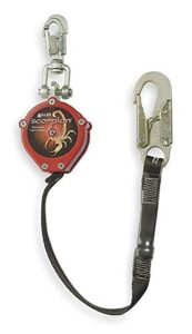 fall limiter, 9 ft, 310 lb weight capacity, red