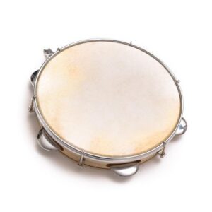 capoeira leather pandeiro drum tambourine samba brasil wood music instrument 10"