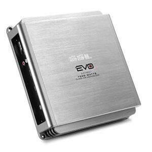 Sound Storm EVO1500.1 EVO 1500 Watt, 2 Ohm Stable Class A/B, Monoblock, MOSFET Car Amplifier with Remote Subwoofer Control