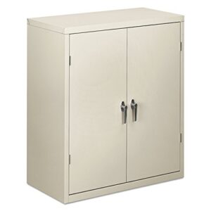 hon sc1842q assembled storage cabinet, 36w x 18-1/4d x 41-3/4h, light gray