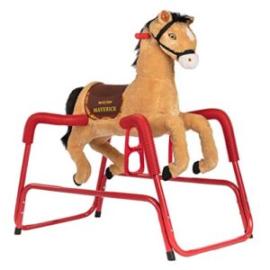 Rockin' Rider Maverick Plush Spring Horse , Brown , Large