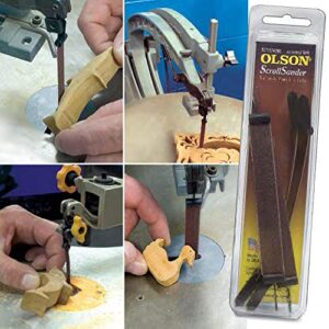 OLSON SAW SC91222BL Scroll Saw Sander with 1/4-Inch Wide 220 Grit, 4-Pack