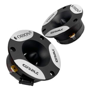 orion cobalt series ctw101 3.75” super bullet tweeter | aluminum diaphragm, 1” voice coil, 50w rms, 200w max, built-in crossover - pro car audio sound system tweeter (pair)