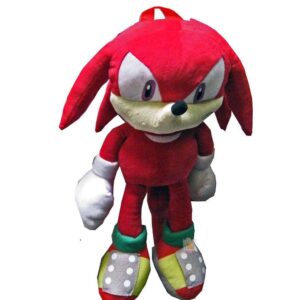 Sonic the Hedgehog Doll Plush Backpack - Knuckles Red (20 Inch)