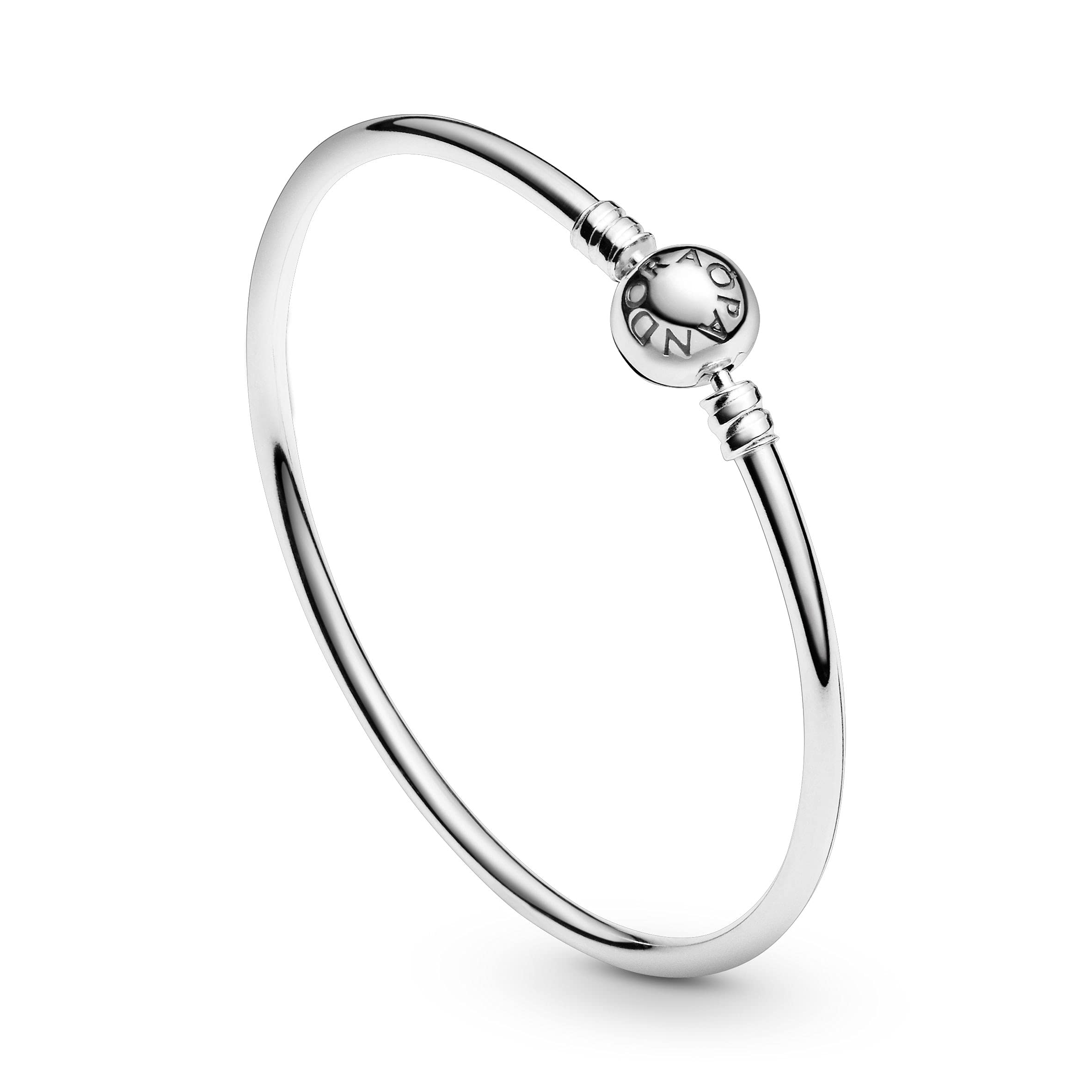 PANDORA Sterling Silver Bangle Bracelet, 8.3 IN