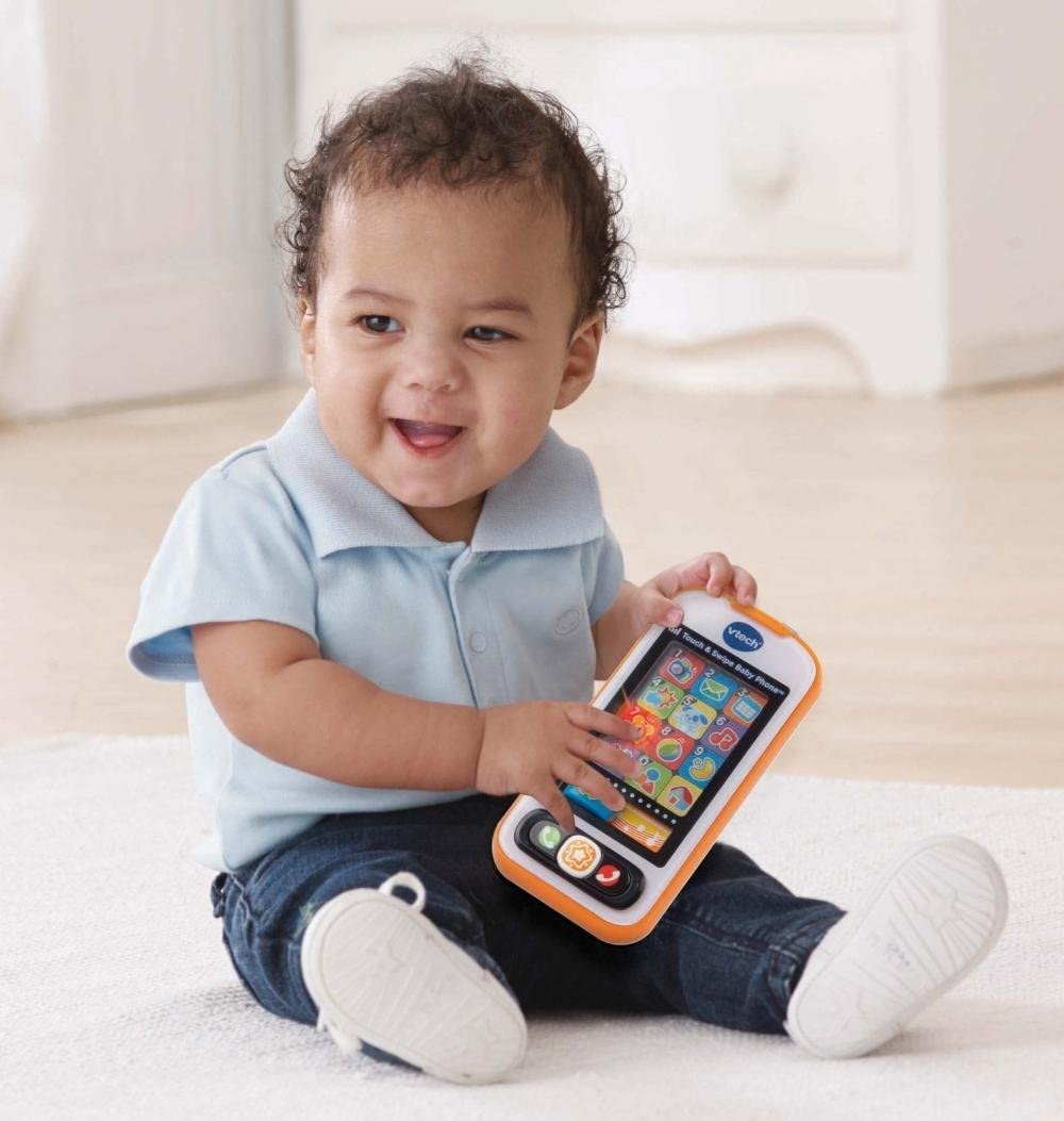 VTech Touch and Swipe Baby Phone, Orange