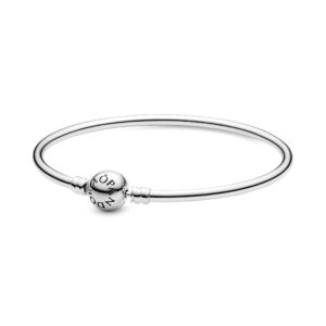 pandora sterling silver bangle bracelet, 8.3 in