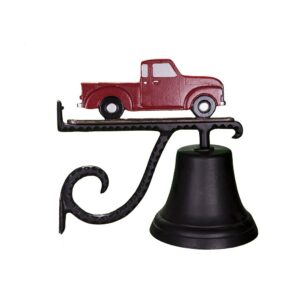 montague metal products cast bell with red classic truck