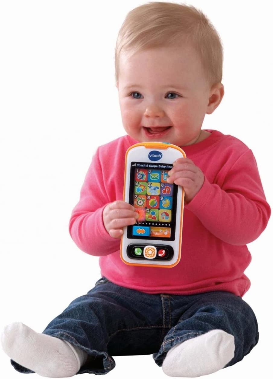 VTech Touch and Swipe Baby Phone, Orange