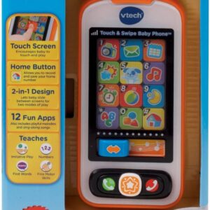 VTech Touch and Swipe Baby Phone, Orange