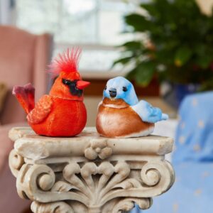 Joy For All Ageless Innovation Companion Pet for Seniors - Walker Squawker - Lifelike Animatronic Bird - Interactive Chirping - Walker Accessories - Therapy Toys for Alzheimers & Dementia - Bluebird