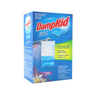 damprid lavender vanilla hanging moisture absorber, 3 pack, for fresher, cleaner air in closets