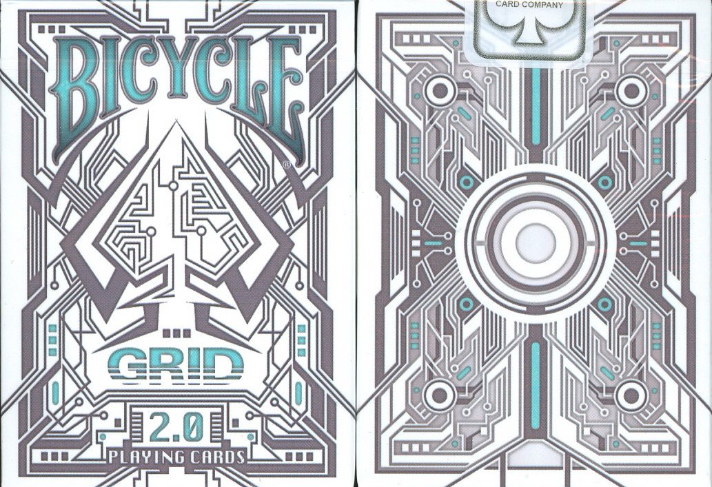 Bicycle Grid 2 Blue Playing Cards Poker Deck