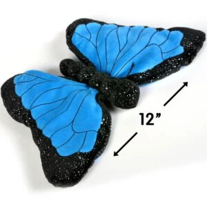 Rhode Island Novelty 12 Inch Blue Morpho Butterfly Plush