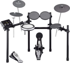 yamaha dtx522k customizable electronic drum kit with 3-zone textured silicone snare pad