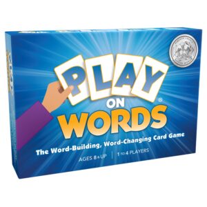 play on words card game - extra-creative word making fun for all ages - a parents' choice award winner - family/kid-friendly word game