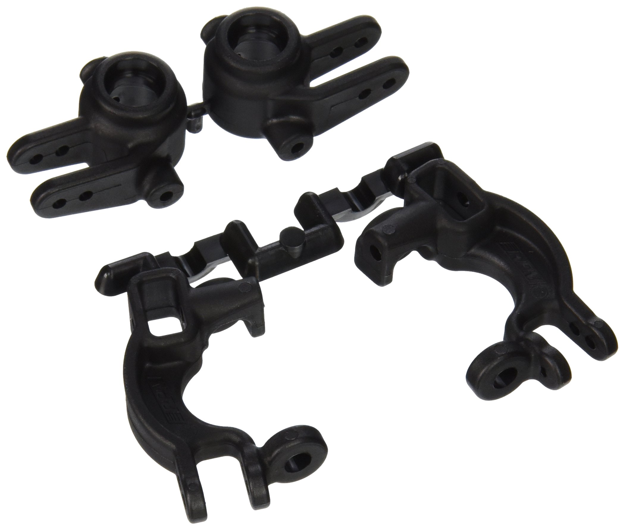 RPM Caster Blocks and Steering Blocks for Traxxas Slash 4x4, Stampede 4x4, and Rally, Black