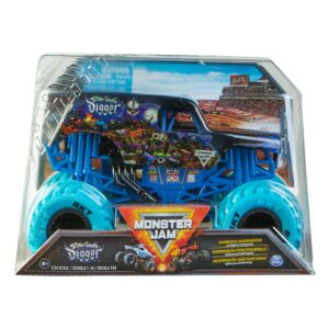 monster jam, official son-uva digger monster truck, collector die-cast vehicle, 1:24 scale, kids toys for boys ages 3 and up