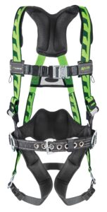 miller by honeywell titan by honeywell ac-qc-bdp/ugn aircore full body harness, large/x-large, green