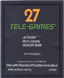 27 tele-games including jet plane~auto racing~slalom skier for atari