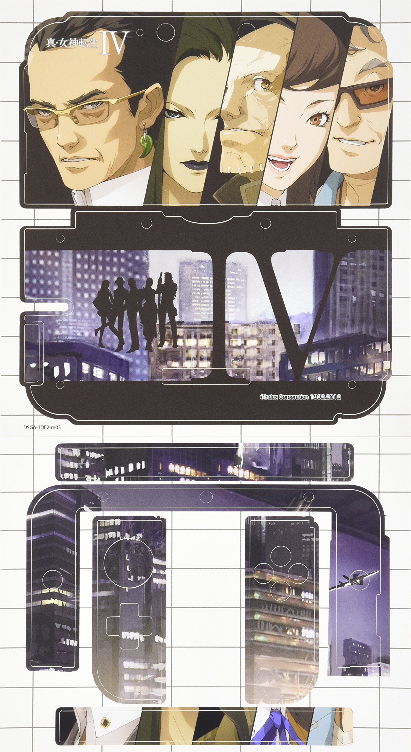 Dezasukin Shin Megami Tensei IV Skins for 3DS LL design 03