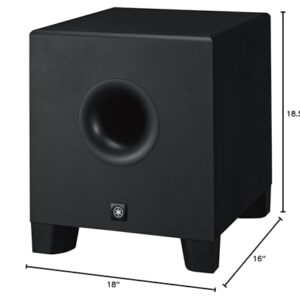 Yamaha HS8 Studio Subwoofer,Black