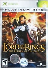 ***lord of the rings: the return of the king xbox w/case***