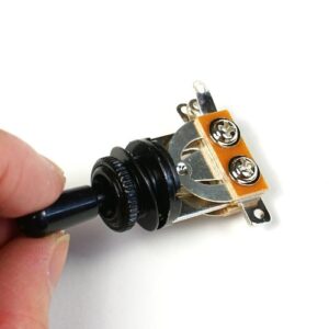 (D46) 3 Way Toggle Switch Pickup Selector Black for Electric Guitar