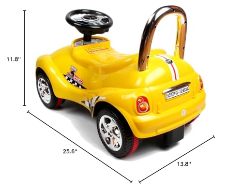 Amazing Tech Depot 3-in-1 Ride On Car Toy Gliding Scooter with Sound & Light (Color May Vary)