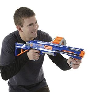 NERF Rampage N-Strike Elite Toy Blaster with 25 Dart Drum Slam Fire for Kids, Teens, & Adults (Amazon Exclusive)