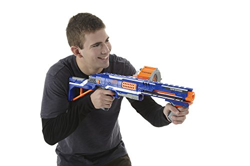 NERF Rampage N-Strike Elite Toy Blaster with 25 Dart Drum Slam Fire for Kids, Teens, & Adults (Amazon Exclusive)