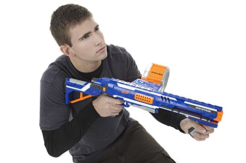 NERF Rampage N-Strike Elite Toy Blaster with 25 Dart Drum Slam Fire for Kids, Teens, & Adults (Amazon Exclusive)