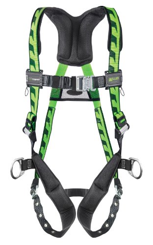 Miller Titan by Honeywell AC-TB-BDP2/3XLGN AirCore Full Body Harness, 2X-Large/3X-Large, Green