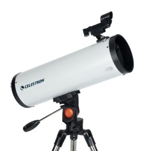 Celestron – Cometron 114mm Newtonian Telescope Newtonian Reflector Telescope with Parabolic Mirror – Alt–azimuth Mount – Ideal Telescope for Beginners – BONUS Astronomy Software Package