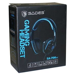 Stereo Gaming Headphone Headset with Microphone (Blue)