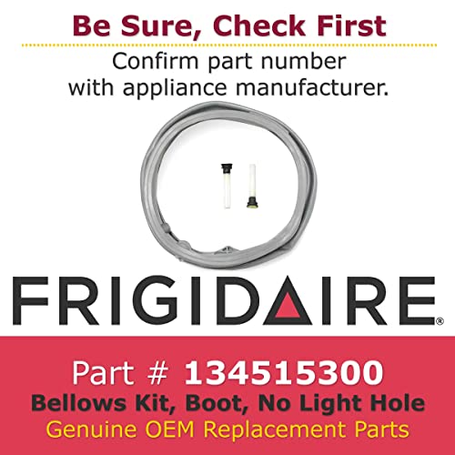 Frigidaire 134515300 Electrolux BELLOWS KIT,BOOT,NO LIGHT HOLE , Gray