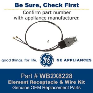 GE WB2X8228 Genuine OEM Element Receptacle and Wire Kit for GE Electric Ranges