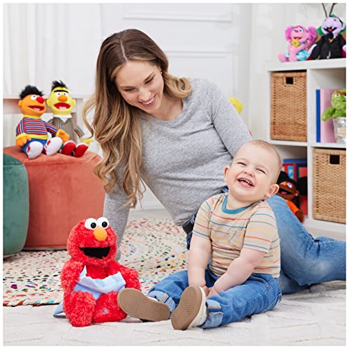 GUND Sesame Sesame Street Official Peek-a-Boo Elmo Animated Muppet Plush, Premium Plush Sensory Toy for Ages 18 Months & Up, Red/Blue, 15”