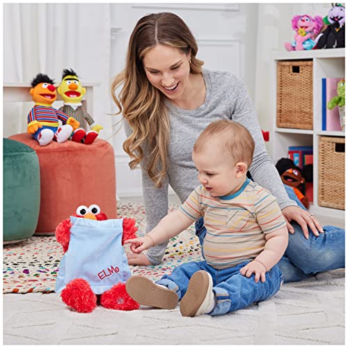 GUND Sesame Sesame Street Official Peek-a-Boo Elmo Animated Muppet Plush, Premium Plush Sensory Toy for Ages 18 Months & Up, Red/Blue, 15”