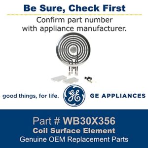 GE WB30X356 Genuine OEM 6" Coil Surface Element Kit for GE Electric Ranges