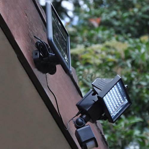 60LED Solar Security Motion Light Door Security Lamp For Outdoor Garden Home Path