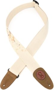 levy's leathers 2" cotton guitar strap with urban-style design print, suede ends, and tri-glide adjustment (mssc8u-008)