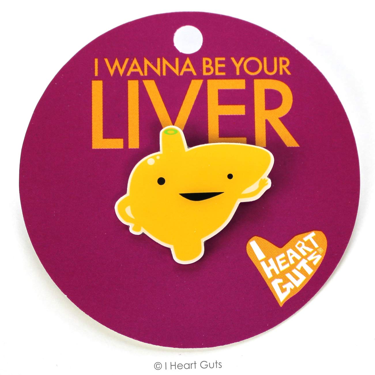 Liver Lapel Pin - I Work in Detox! by I Heart Guts