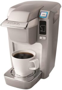 keurig k15 mini plus brewing system, platinum