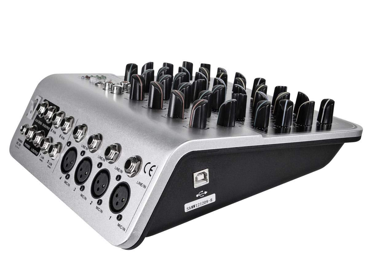 Monoprice 615808 8-Channel Audio Mixer with USB