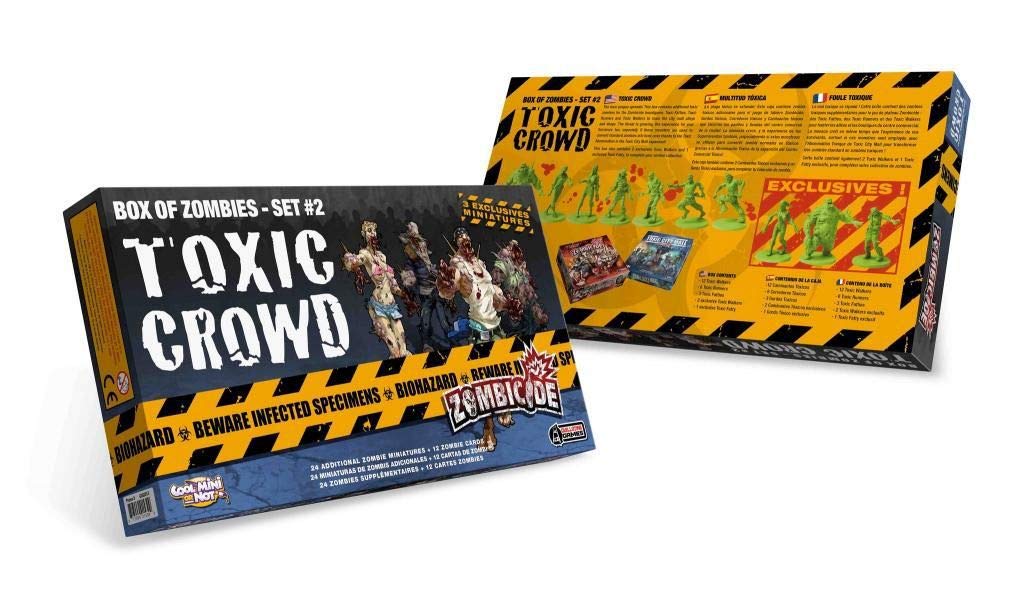 CMON Zombicide: Box of Zombies – Set #2: Toxic Crowd - Expand Your Zombie Apocalypse! Cooperative Strategy Game with Tabletop Miniatures, Ages 14+, 1-6 Players, 1 Hour Playtime, Made