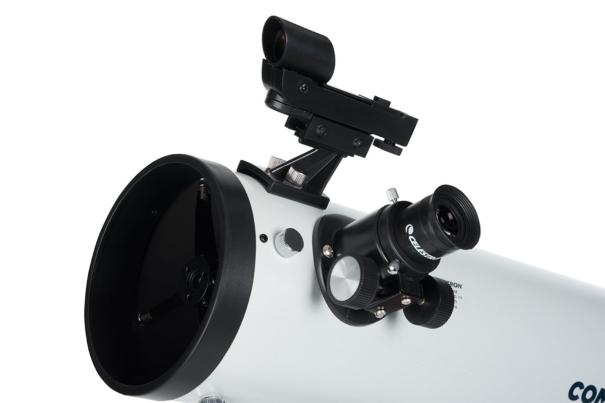 Celestron – Cometron 114mm Newtonian Telescope Newtonian Reflector Telescope with Parabolic Mirror – Alt–azimuth Mount – Ideal Telescope for Beginners – BONUS Astronomy Software Package