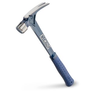 estwing ultra series hammer - 15 oz rip claw framing hammer with milled face & shock reduction grip - e6-15sm