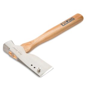 ESTWING Shingler's Hammer - 20 oz Roofer's Tool with Milled Face & Hickory Wood Handle - MRWS